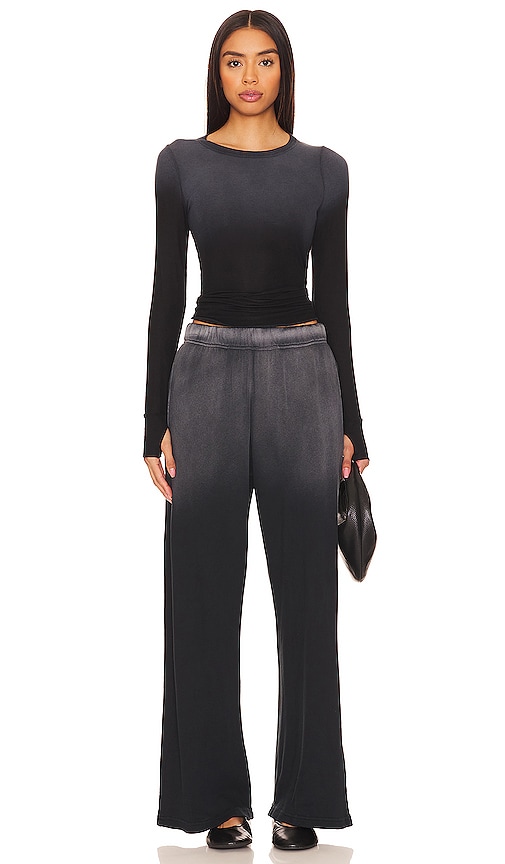 MICHAEL LAUREN Michael Lauren Ribbed Ombre Long Sleeve Top